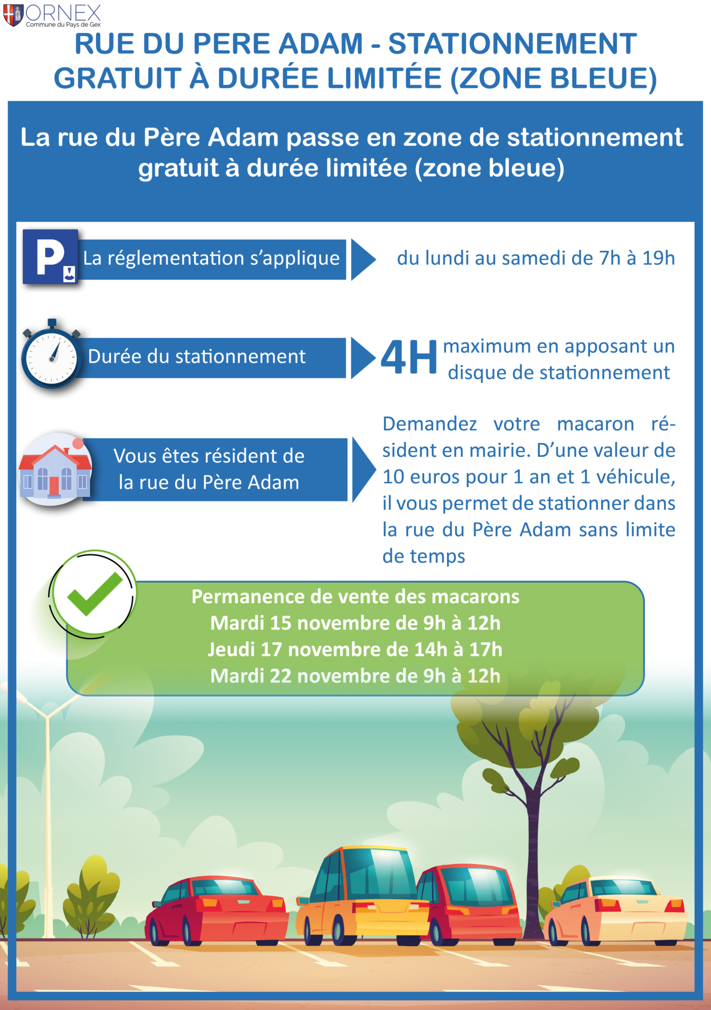 Macaron de stationnement | Mairie d'Ornex